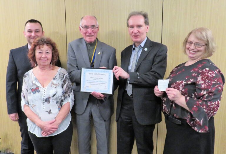 Rotary Club Of Warwick » Blog Archive » Meritorious Award to Polish centre